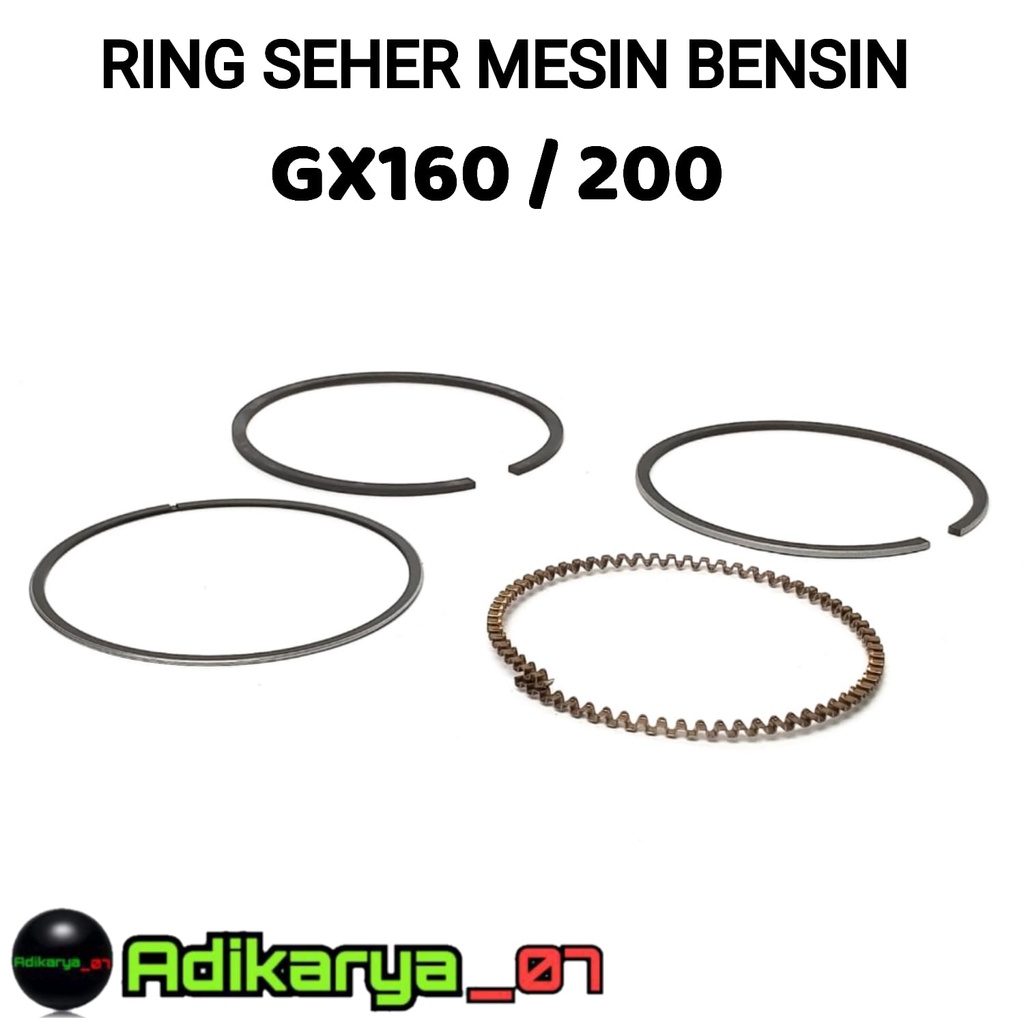 Jual Ring Piston Seher mesin Gx160 Gx200 5.5Hp 6.5Hp Genset 2000watt 3000watt 4000watt 2kw 3kw ...