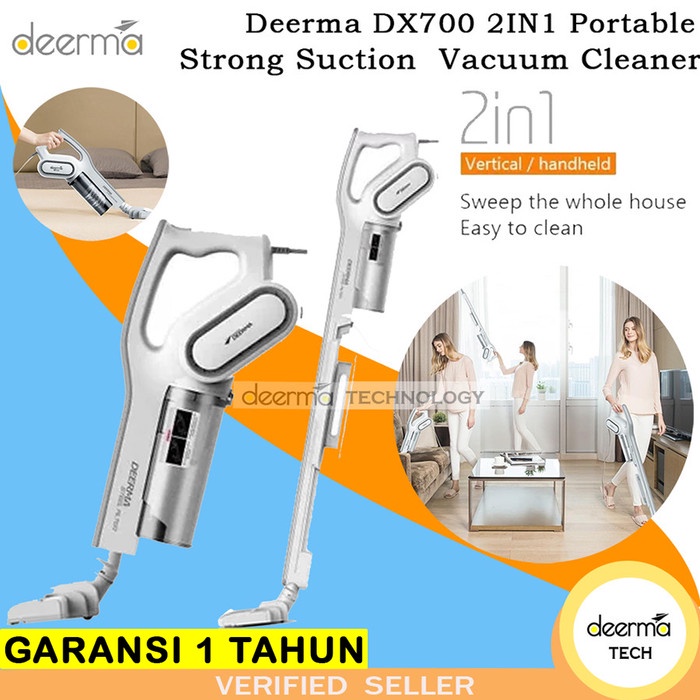 Jual DEERMA DX700 HANDHELD ROTARY VACUUM CLEANER ULTRA QUIET 600W | Shopee Indonesia