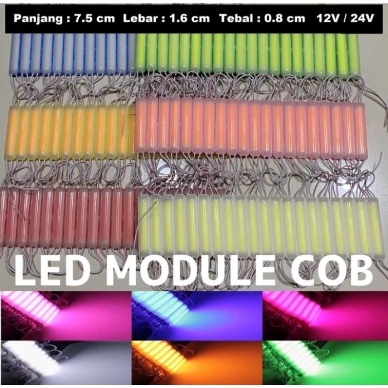 Jual Lampu LED Modul 6 Mata 12 Volt 24 Volt Kolong Dashboard Motor Mobil Lampu LED | Shopee ...