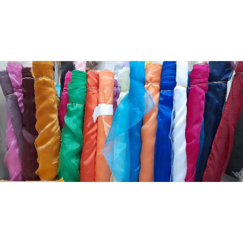 Jual Kain Organdi dan Kain Glitter Silver ( Meteran ) | Shopee Indonesia
