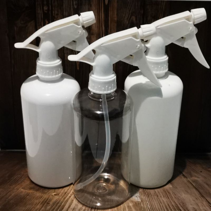 Jual Botol Clear HDPE Putih Susu 500 ml Tutup Kispray/Big Spray Untuk ...