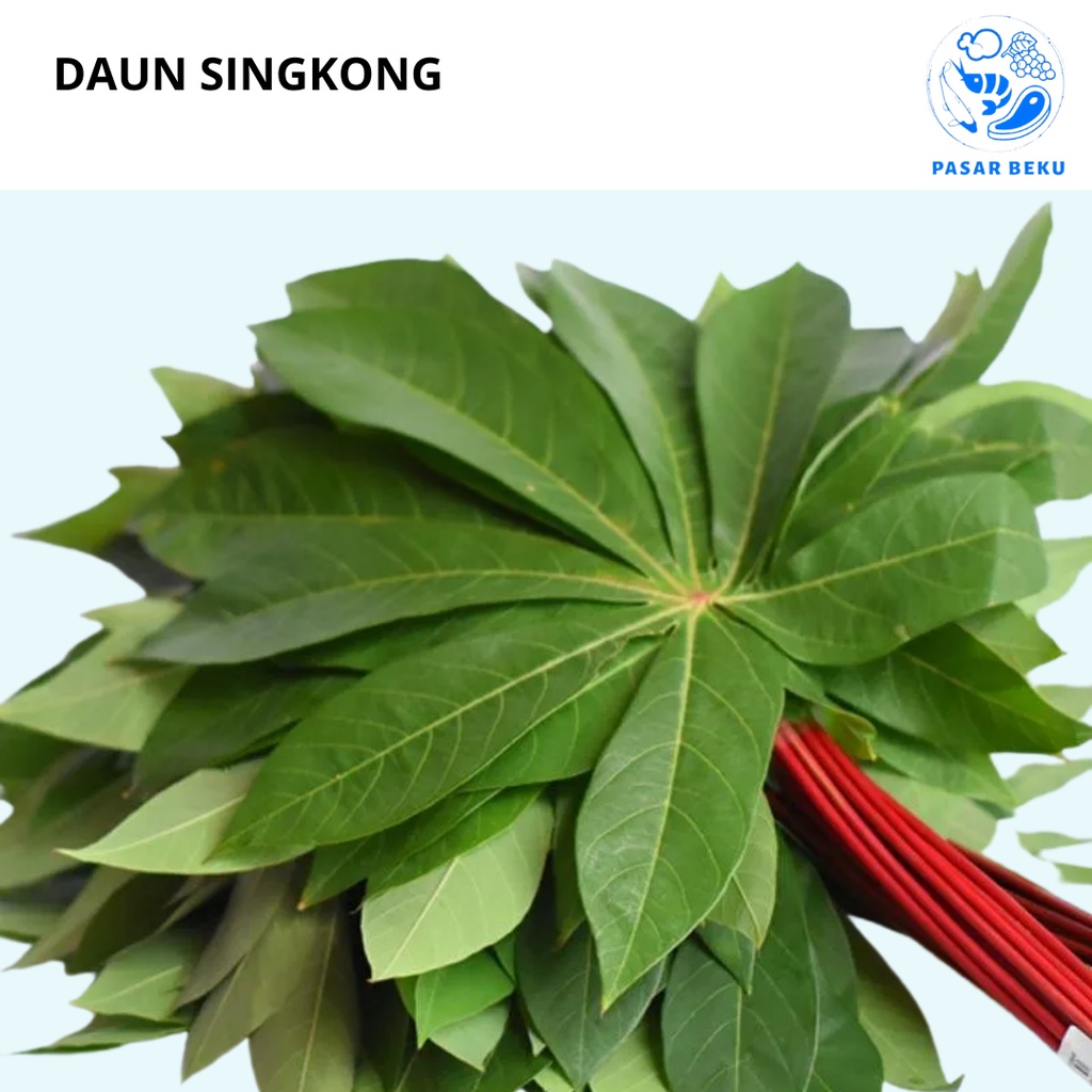 Jual Daun Singkong Fresh per Ikat Sayuran Segar Pucuak Parancih Pasar Beku Padang | Shopee Indonesia