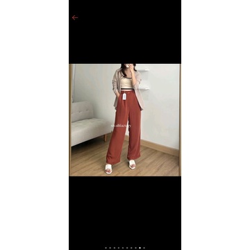 Jual Sivali factory Loose Pants - Red Brick | Shopee Indonesia