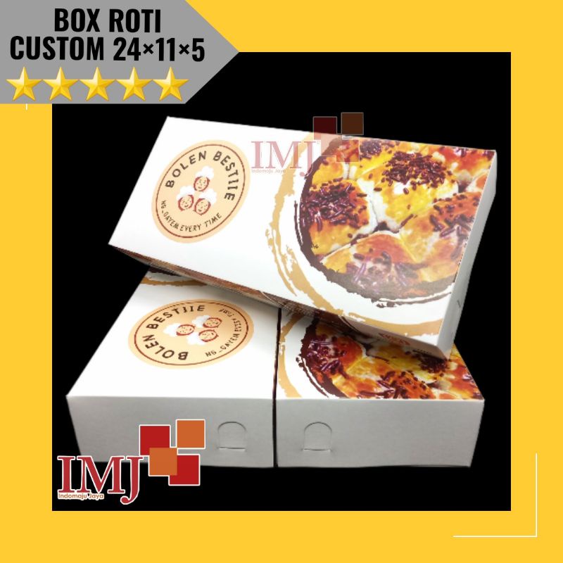 Jual BOX ROTI BROWNIES CUSTOM 24x11x5 KARDUS BOLEN CUSTOM 24×11×5 DUS ...