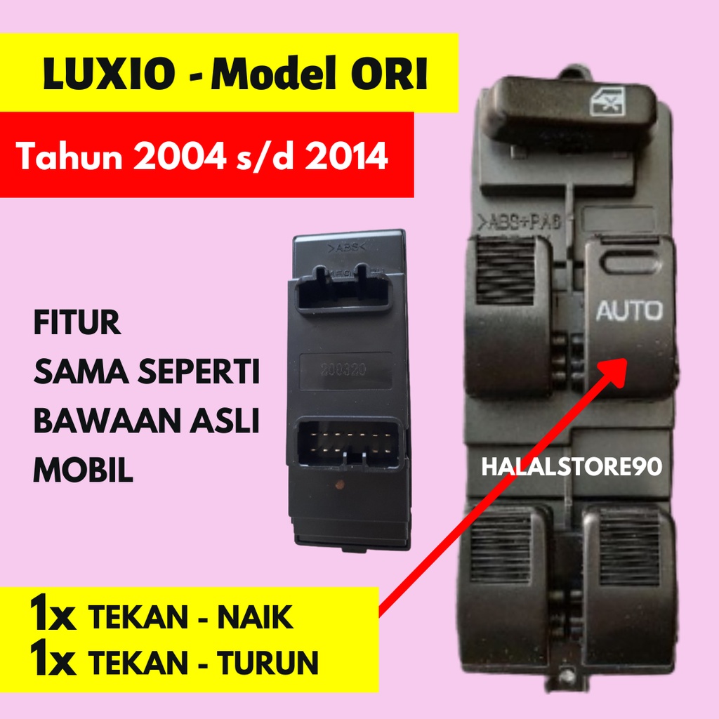 Jual Saklar Power Window Avanza Xenia Luxio sampai Tahun 2011 Master ...