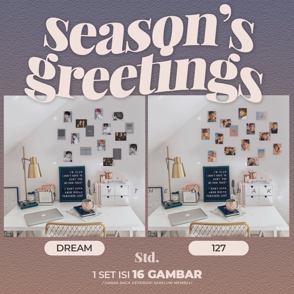 Jual NCT 127 NCT DREAM SEASON'S GREETINGS wall decor hiasan dinding ...