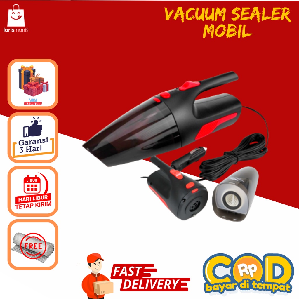 Jual Vacuum Cleaner Penyedot Debu Mobil Alat Pembersih Vakum Mobil 12V ...