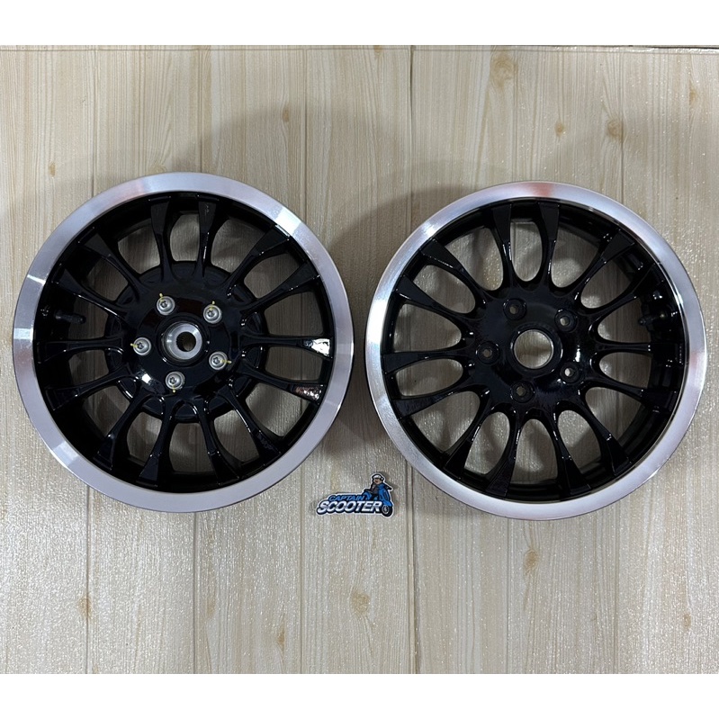 Jual Rims Velg Ori Original Vespa Sprint Euro Black Polish Primavera LX ...