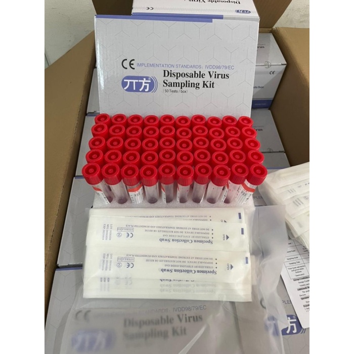Jual Alat Lab Original Pcr Vtm Novel Disposable Virus Sampling Sample ...