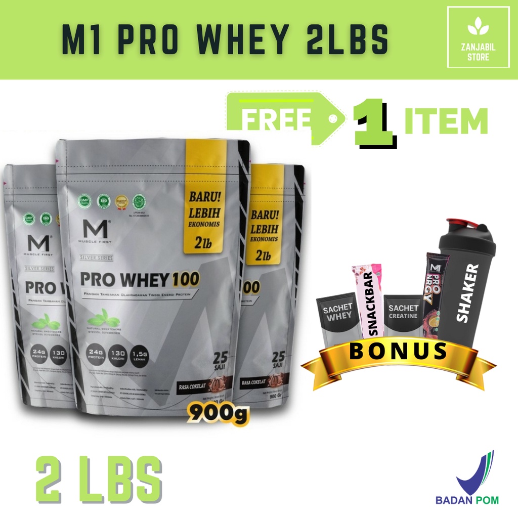 Jual M1 Pro Whey 100 Muscle First Whey Protein 2lbs 25 Serving 2 lb ...