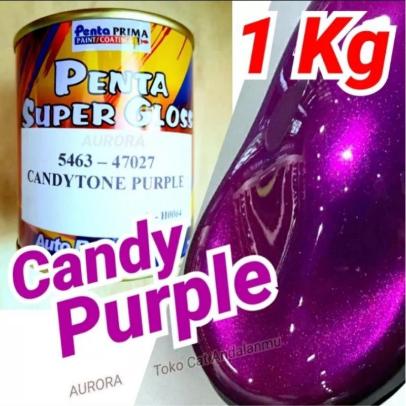 Jual Cat Penta Super Gloss NC Candy Tone Purple 1kg Candytone Ungu ...