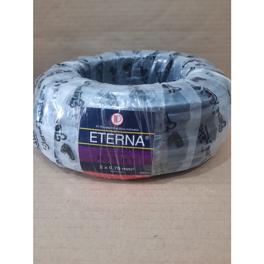 Jual Kabel Listrik Eterna NYY HY 2X0.75 Kabel Serabut eterna 50 meter | Shopee Indonesia