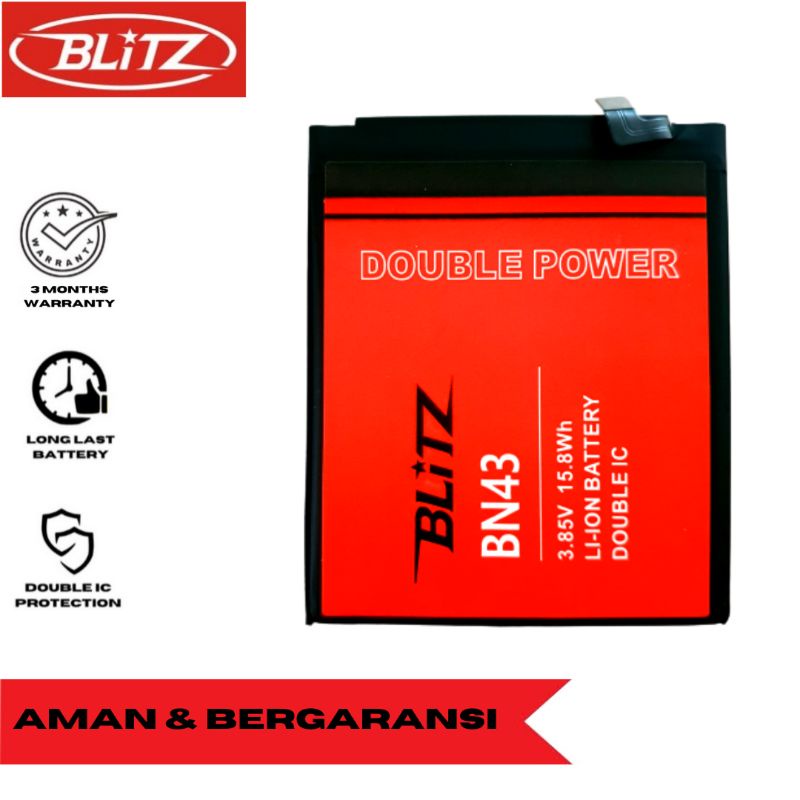 Jual BLiTZ Baterai BN43 / BM43 Xiaomi Double Power Redmi Note 4X / Note ...