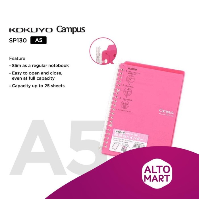 Jual Pad Kokuyo Campus Smart Ring Loose Leaf Binder A5 Folder | Shopee Indonesia