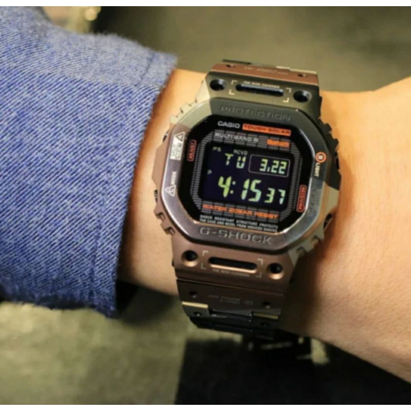 Jual casio G-SHOCK GMW-B5000TVB-1DR gshock Titanium bluetooth tough ...