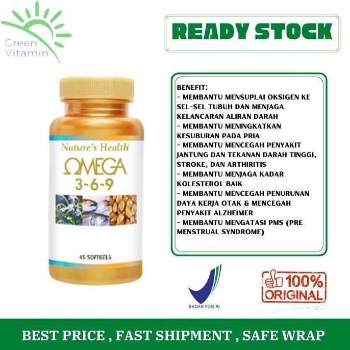 Jual NATURE'S NATURES NATURE HEALTH OMEGA 3 369 FISH SALMON OIL 45 ...