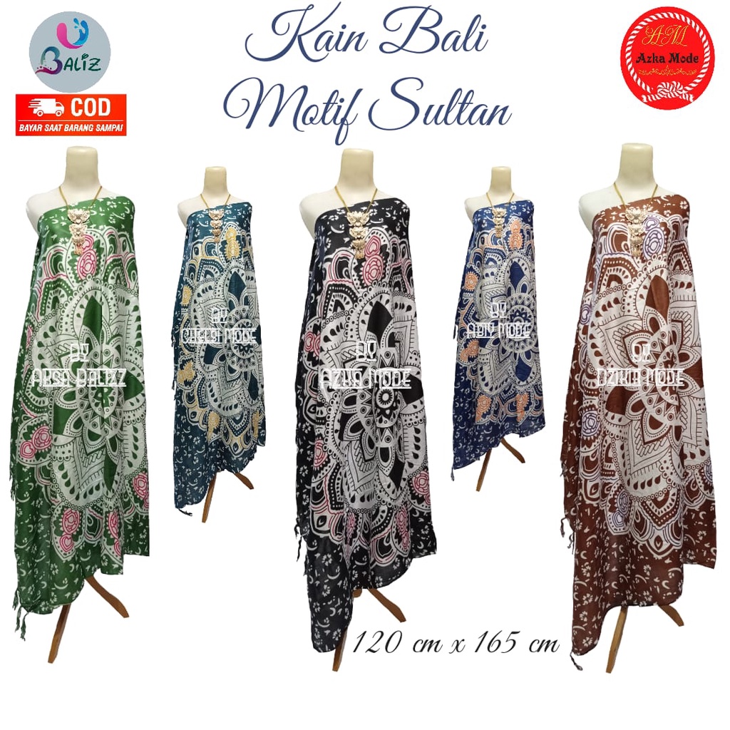 Jual Kain Bali Pantai - Kain Bali Motif Sultan Baru Rumbai Standar ...
