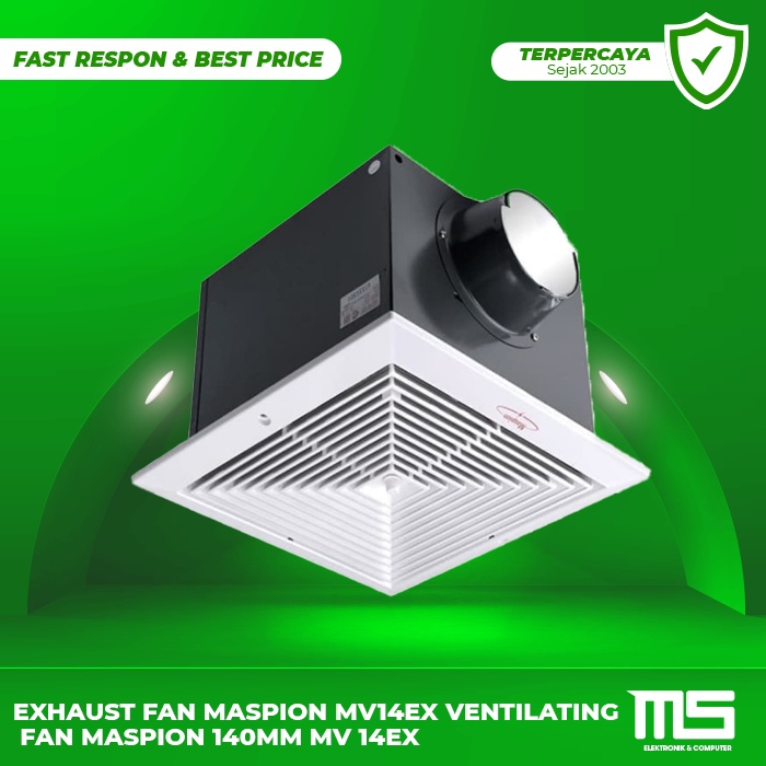 Jual Exhaust Fan Maspion MV14EX Ventilating Fan Maspion 140mm MV 14EX ...