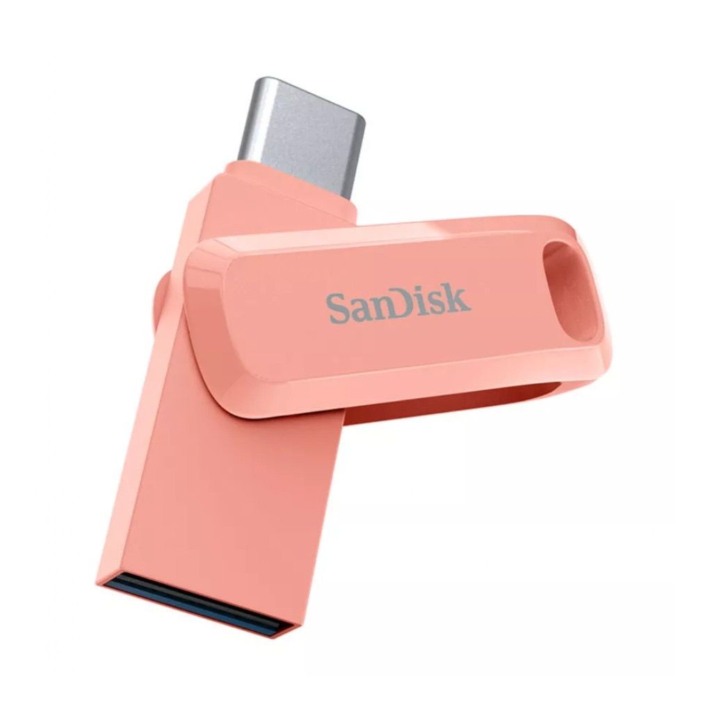 Jual Sandisk OTG 64GB USB Type-C USB 3.1 Ultra Dual Drive Go - PEACH ...