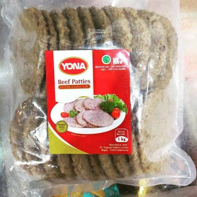 Jual Beef Patties YONA 1Kg | Shopee Indonesia