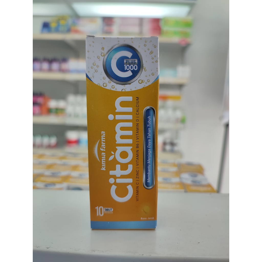 Jual Citamin C Plus 1000mg isi 10 Tablet Effervescent | Shopee Indonesia