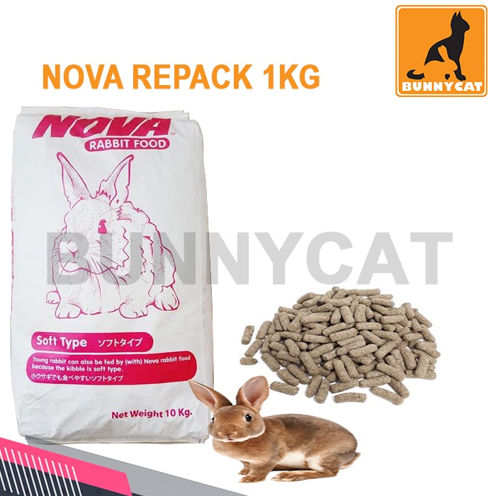 Jual NOVA RABBIT FOOD ALFALFA 1kg - Makanan Kelinci Nova kemasan 1 kg ...