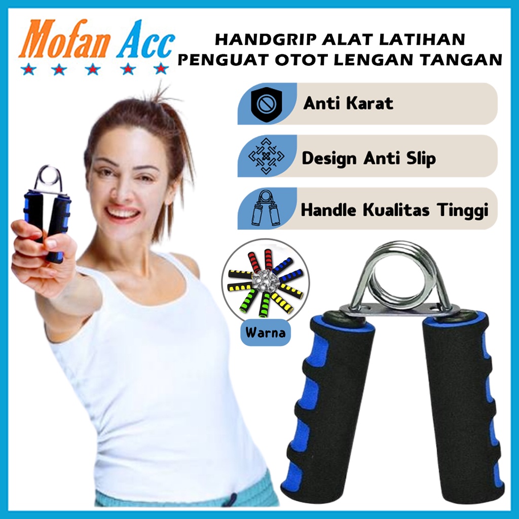Jual Handgrip Fitness Gagang Busa 2 Warna / Alat Latihan Penguat Otot ...