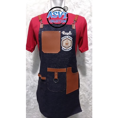 Jual Apron costume logo, Apron costume model, Apron riques sesuai ...