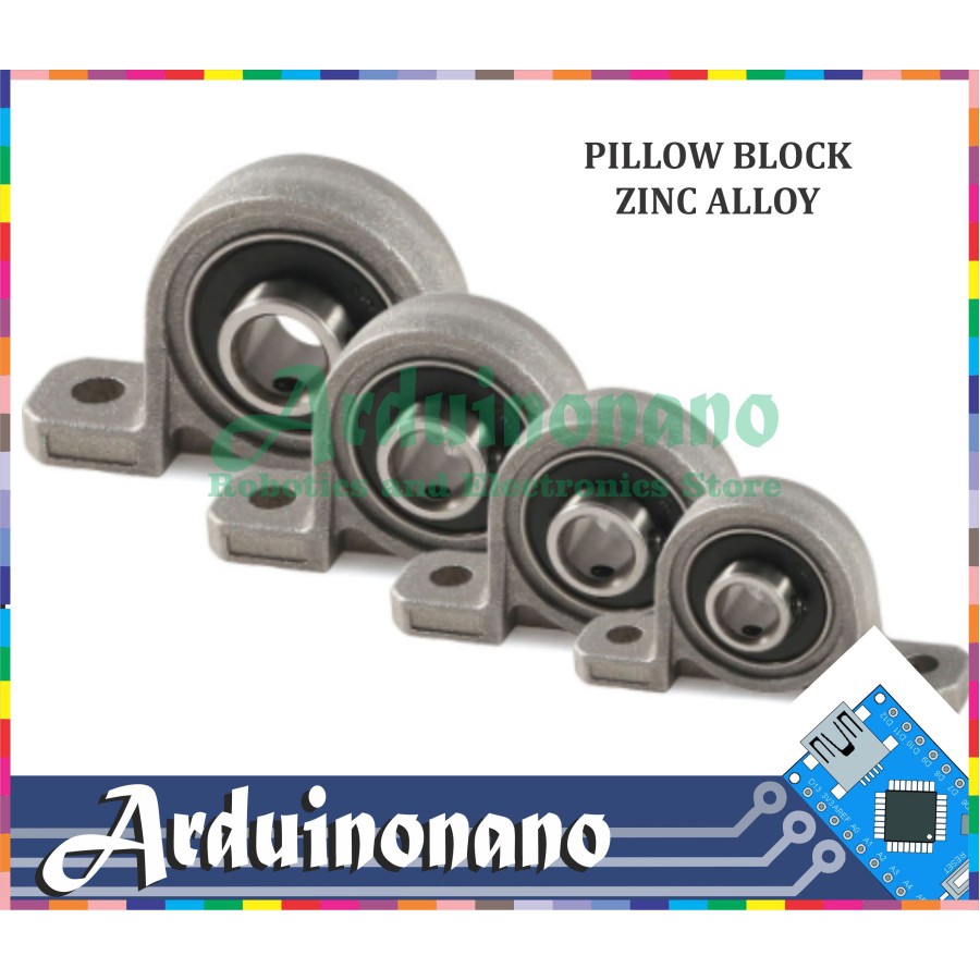 Jual Pillow Block Bore KP001 12mm Zinc Alloy Metal Ball Bearing shaft ...