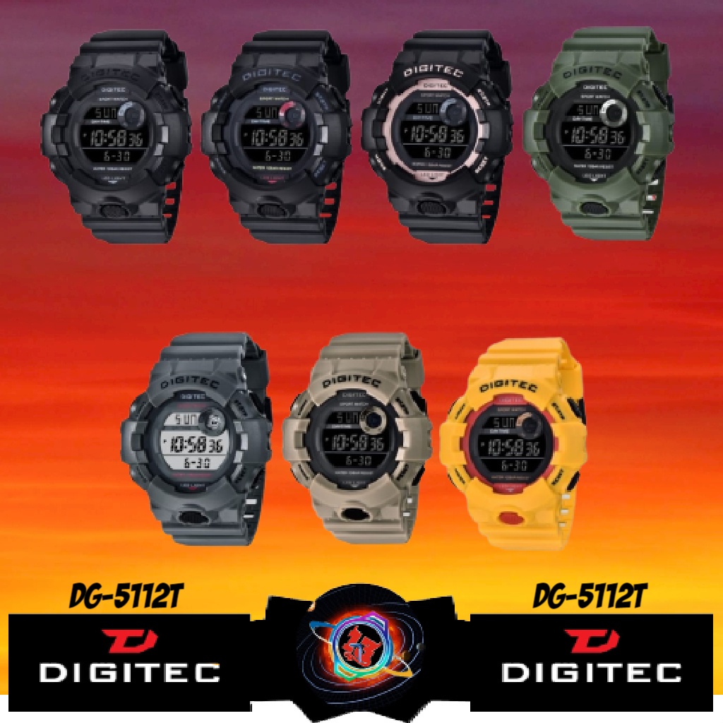 Jual JAM TANGAN DIGITEC ORIGINAL DG-5012T DIGITAL SERIES | Shopee Indonesia