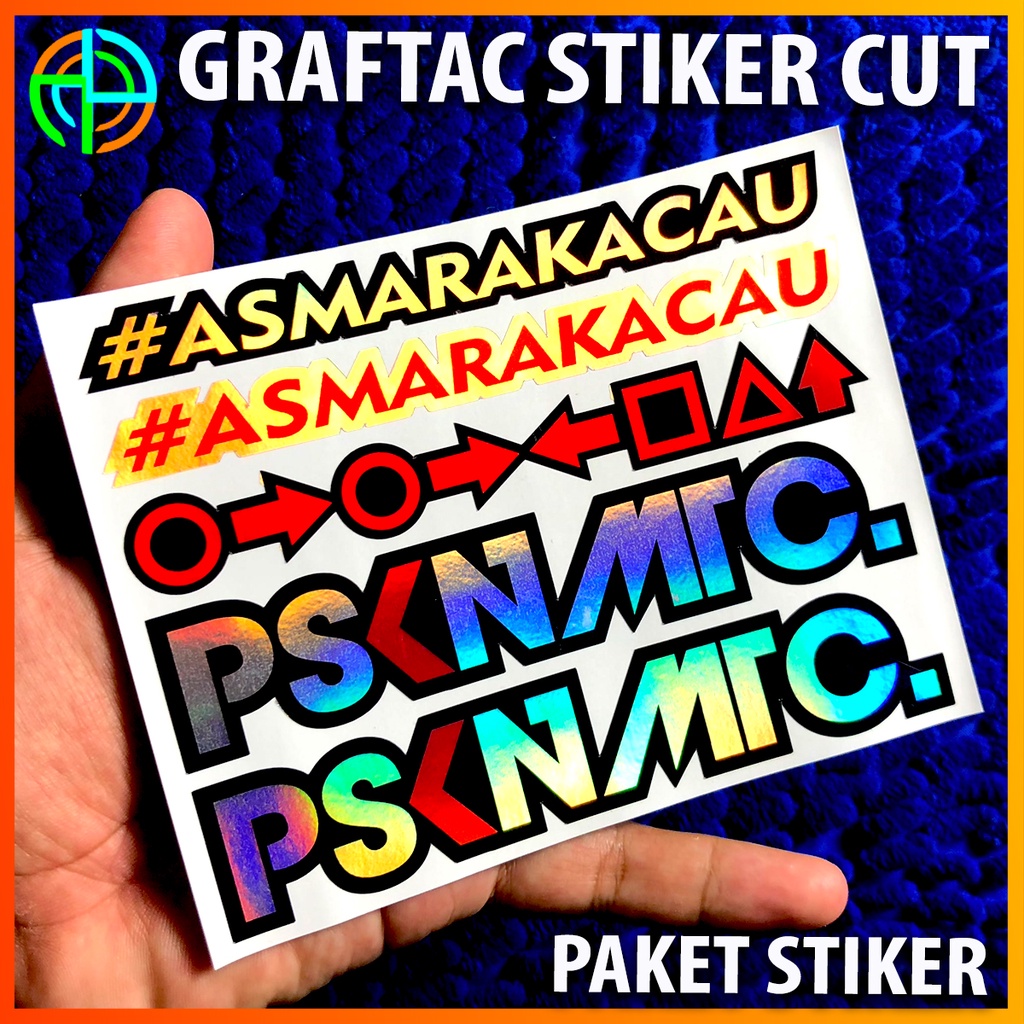 Jual 05 Stiker Set PSKN MTC Asmarakacau Graftac Hologram Cutting Potong ...