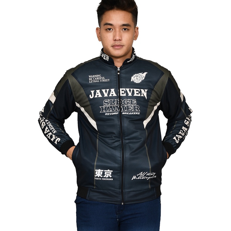 Jual JAKET MOTOR PRIA JAVA SEVEN [JHT 101] - ERSEY POLYESTER | Shopee Indonesia