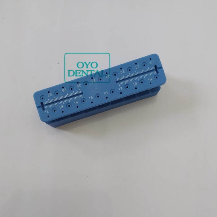 Jual Alat Lab Dental Endo Block Gauge Penggaris Pengukur Jarum Kfile K ...