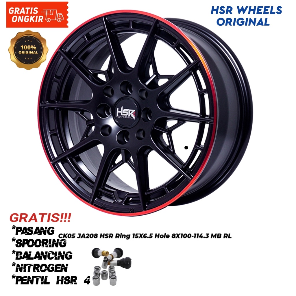 Jual Velg mobil brio,jazz,yaris,avanza,xenia ,sigra HSR CK05 Ring15 | Shopee Indonesia