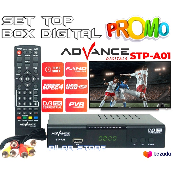 Jual Advance Set Top Box TV Digital Receiver Penerima Siaran Full HD ...