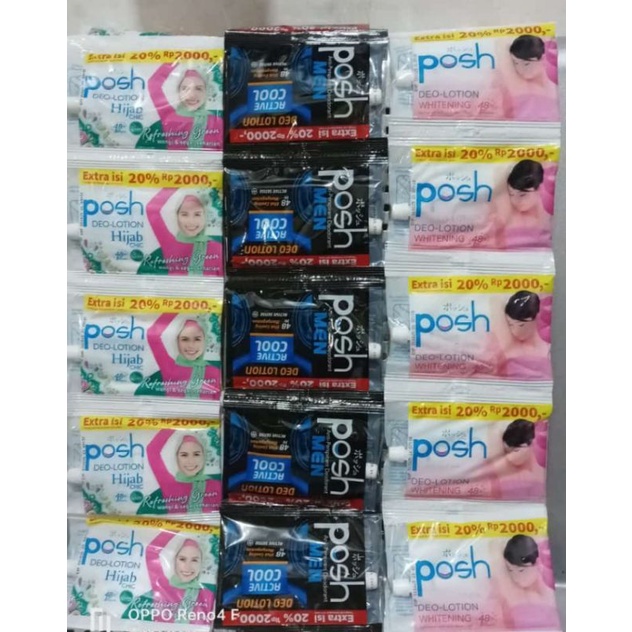 Jual Posh Deo Lotion Sachet (1 Renceng Isi 12) | Shopee Indonesia