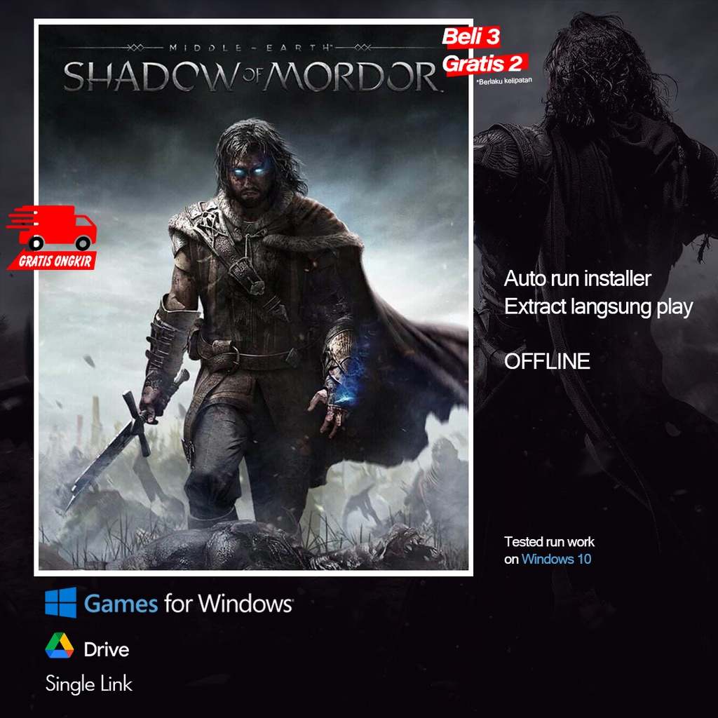 Jual Middle Earth Shadow of Mordor Game of The Year Edition - Game PC ...