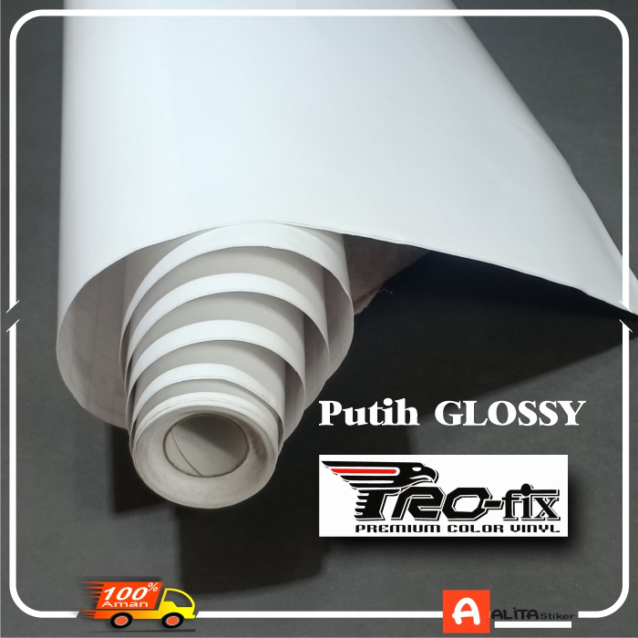 Jual Profix Stiker Skotlet Motor Putih Glossy Lebar 45cm | Shopee Indonesia