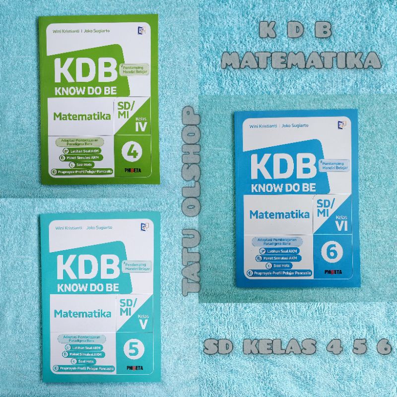 Jual Buku KDB Matematika SD Kelas 4 5 6 IV V VI Pendamping Mandiri Belajar Original Penerbit ...