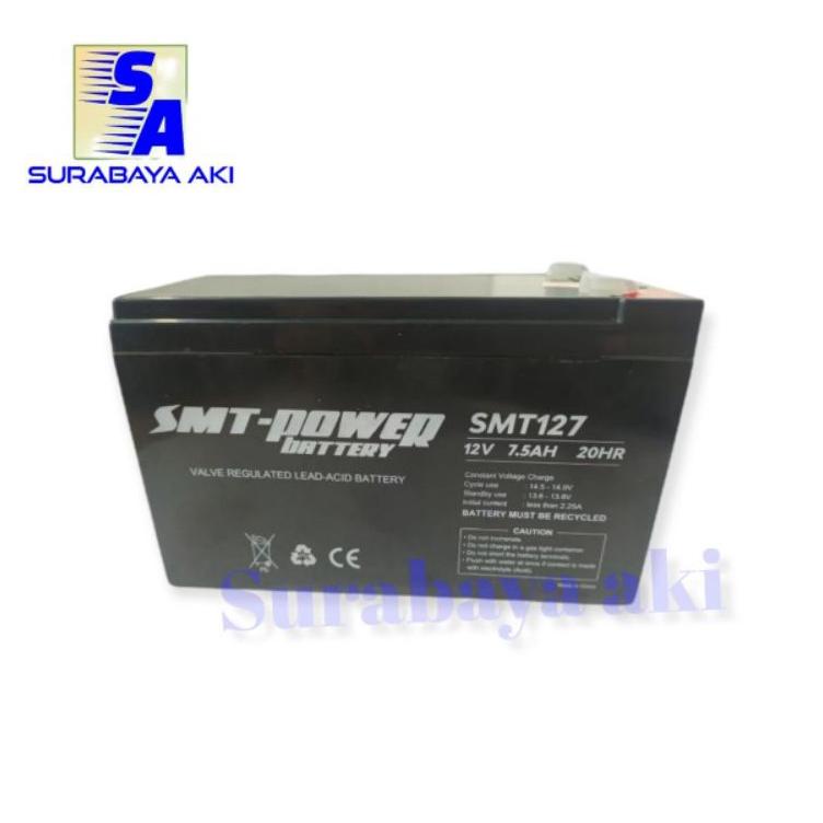 Jual WG6-4HIT2 Battery SMT Power 12volt 12V 7,5AH ampere SMT 7AH ups ...