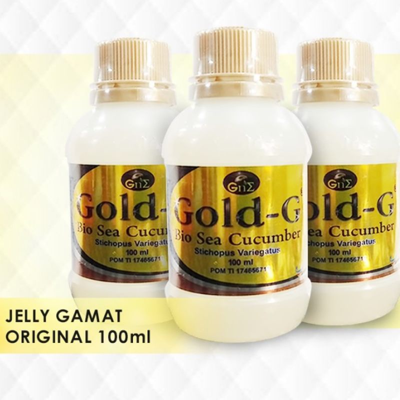 Jual Jelly Gamat Gold G 100 ml Original - Gamat Emas Gold G Sea ...