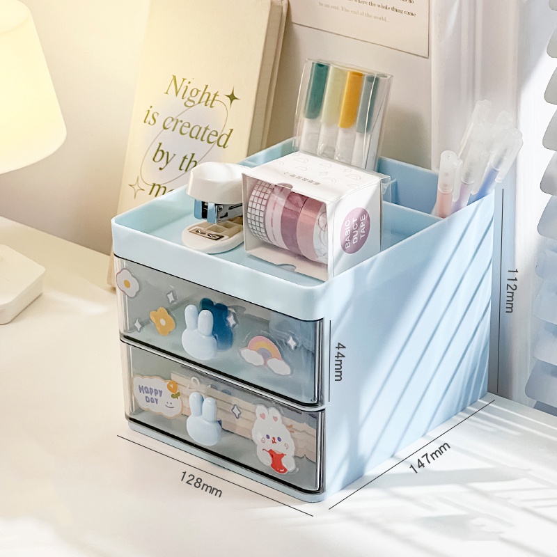 Jual Organizer stationery/Kotak Pensil Meja Laci Mini Kotak Alat Tulis ...