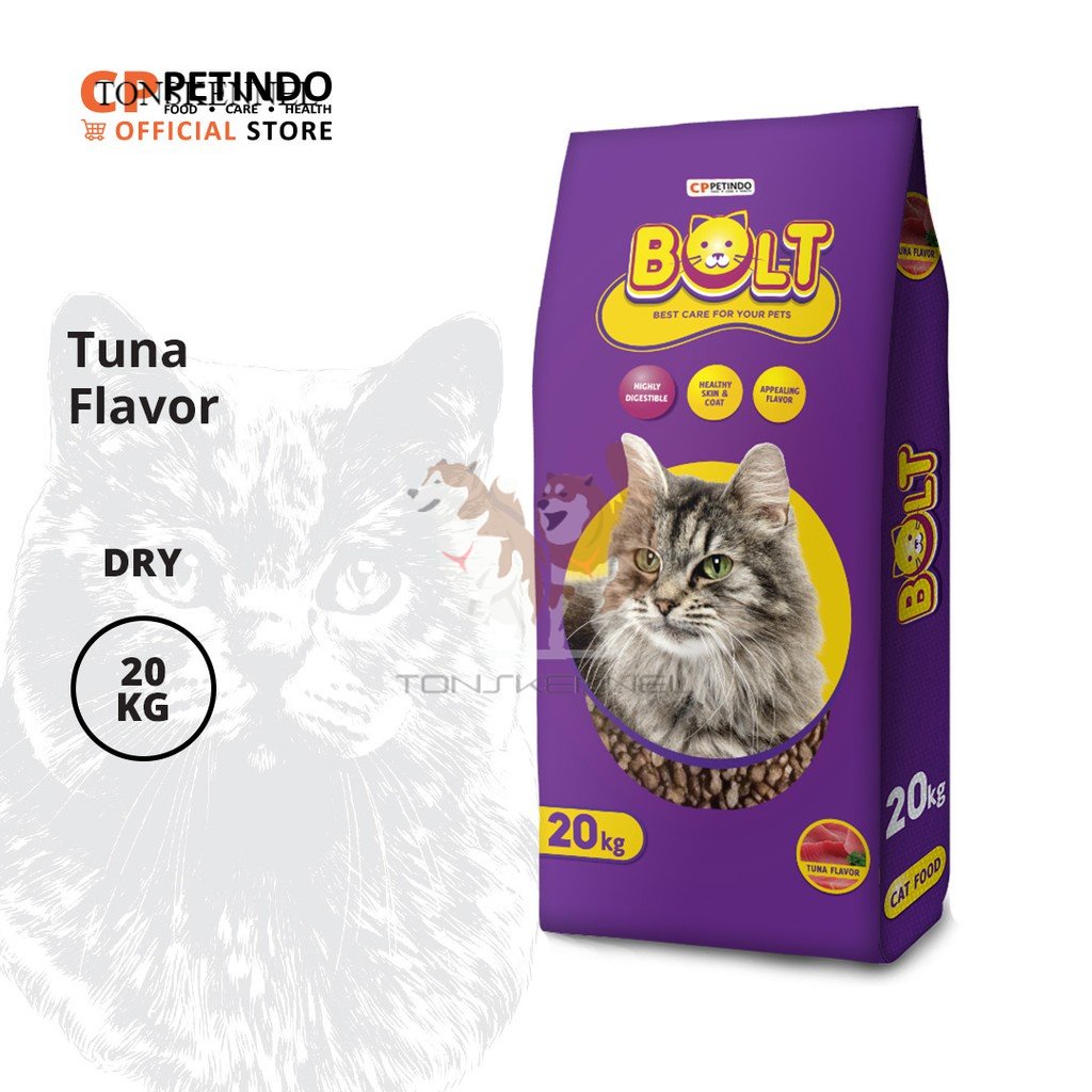Jual Bolt Cat Tuna 20 Kg TERMURAH Cat Food Kibble Ikan Makanan Anakan ...