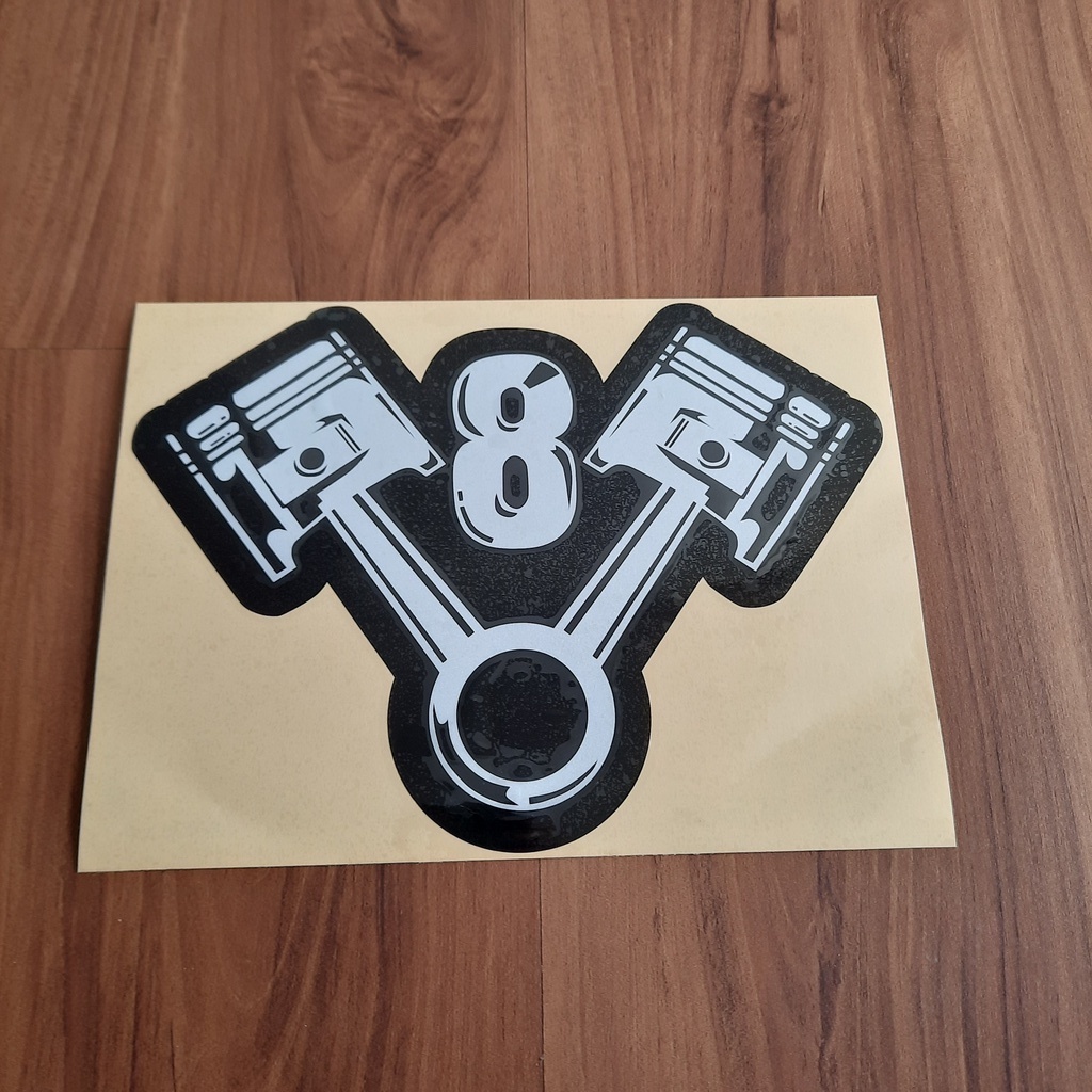 Jual sticker mobil V8 logo | Shopee Indonesia
