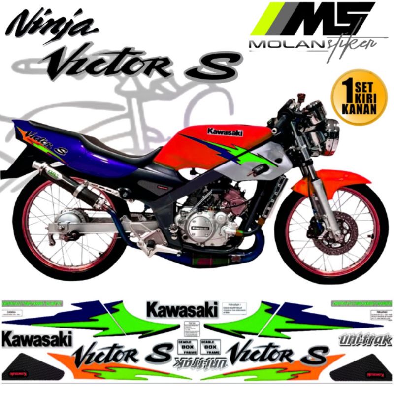 Jual Decal Sticker Striping Variasi Ninja R/Ss Victor S 150 & Victor M ...