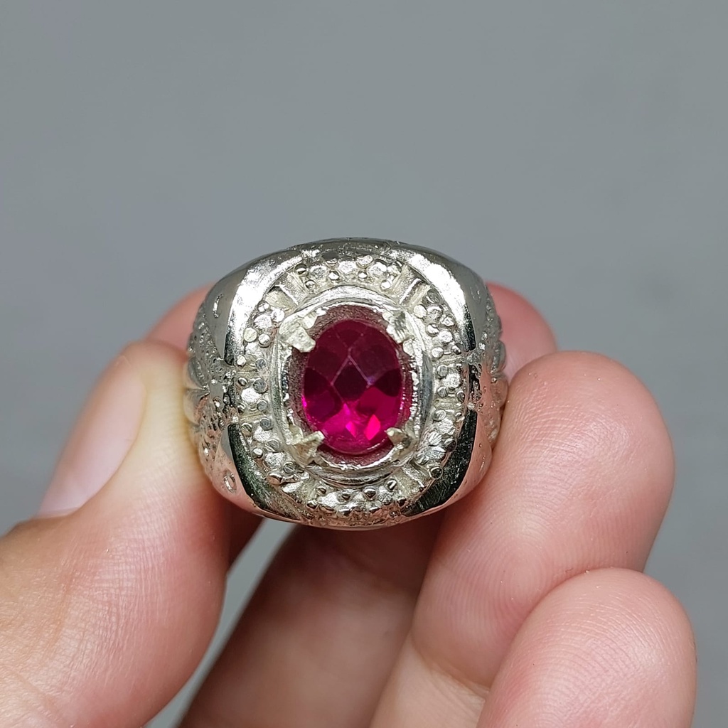 Jual Batu permata merah delima merah siam rose bangkok / siam bangkok ...