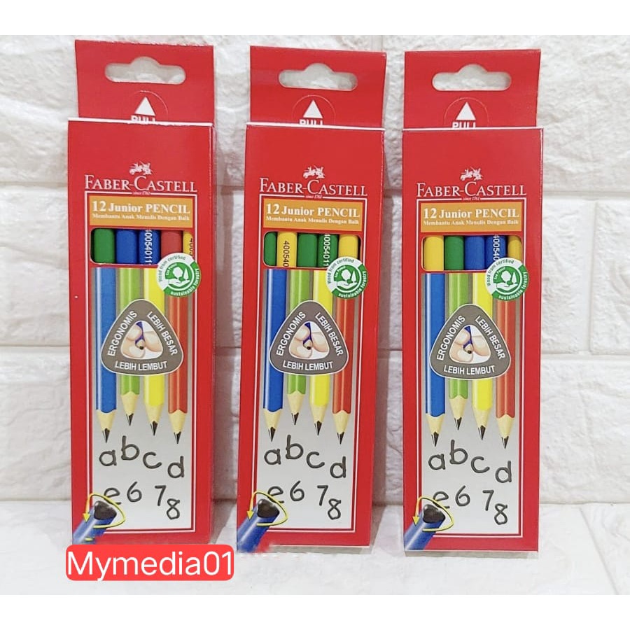 Jual PENSIL SEGITIGA FABER CASTELL JUNIOR TRIANGULAR | Shopee Indonesia