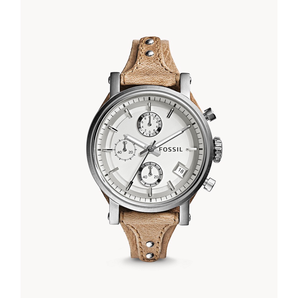 Jual Fossil Original Boyfriend Chronograph Bone Leather Jam Wanita ...