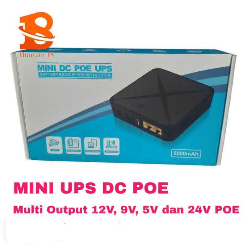 Jual MULTI OUTPUT - MINI UPS DC BATTERY BACKUP POWER BANK SMART ...
