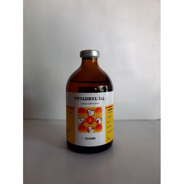 Jual VETADRYL 100ML ANTIHISTAMIN UNTUK HEWAN | Shopee Indonesia